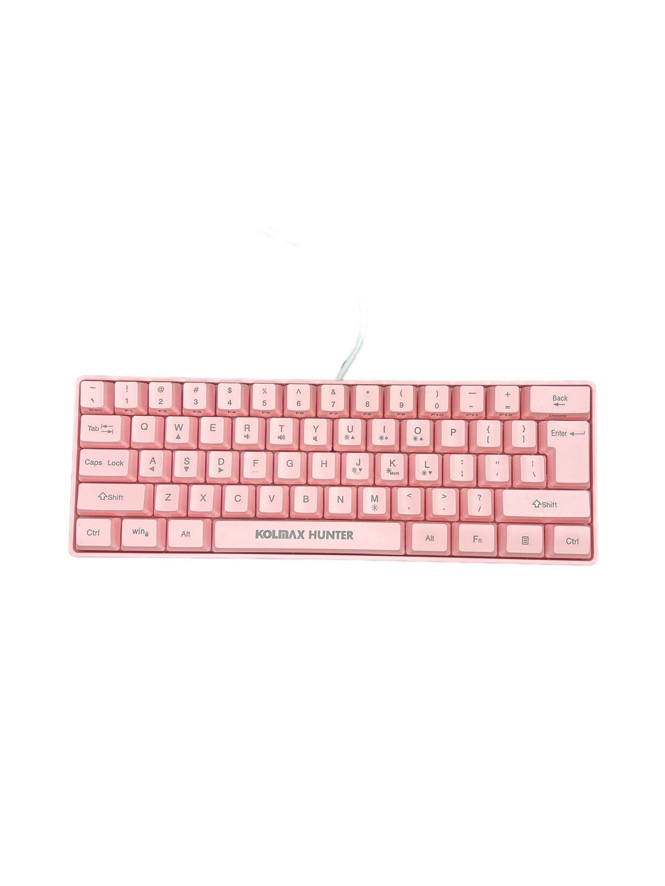 Teclado Mecânico Rosa , Para Jogos Com Fio E Efeito De Iluminação LED ...