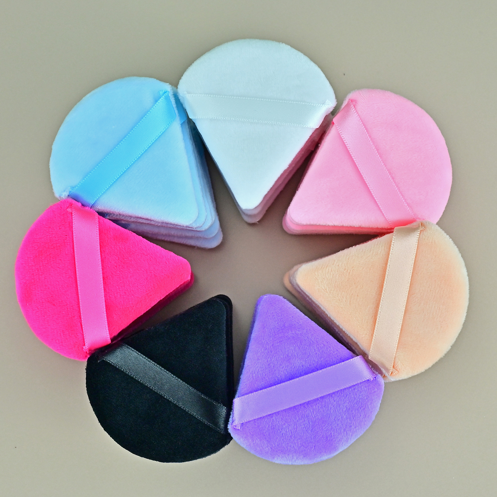 6-pack Triângulo Puff de Maquiagem, Puffs de Pó Facial Macio para ...