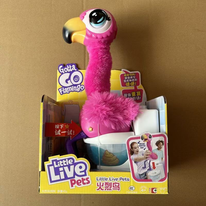 Little Live Pets Gotta Go Flamingo Brinquedo De Pelúcia Interativo Que ...