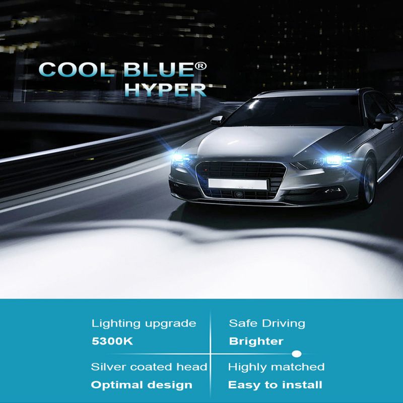 For OSRAM Cool Blue Hyper H1 H4 H7 H11 HB3 HB4 12V 5300K Lâmpadas ...