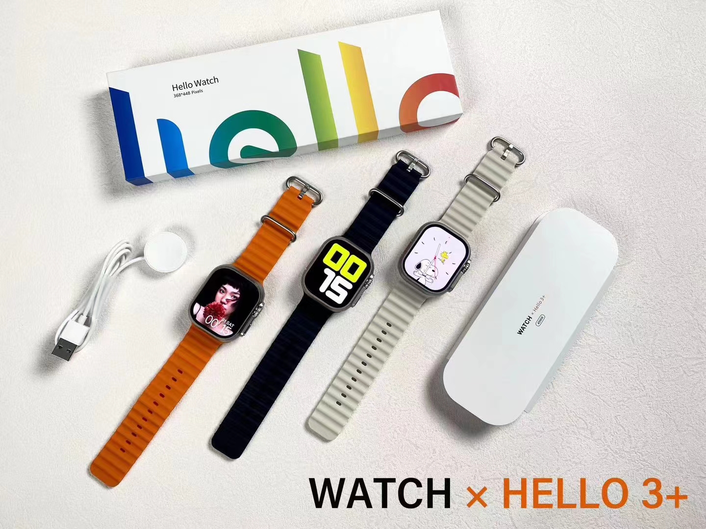 Relógio Hello Watch 3 Plus Smartwatch 49mm HD AMOLED 1G NFC Bússola ...