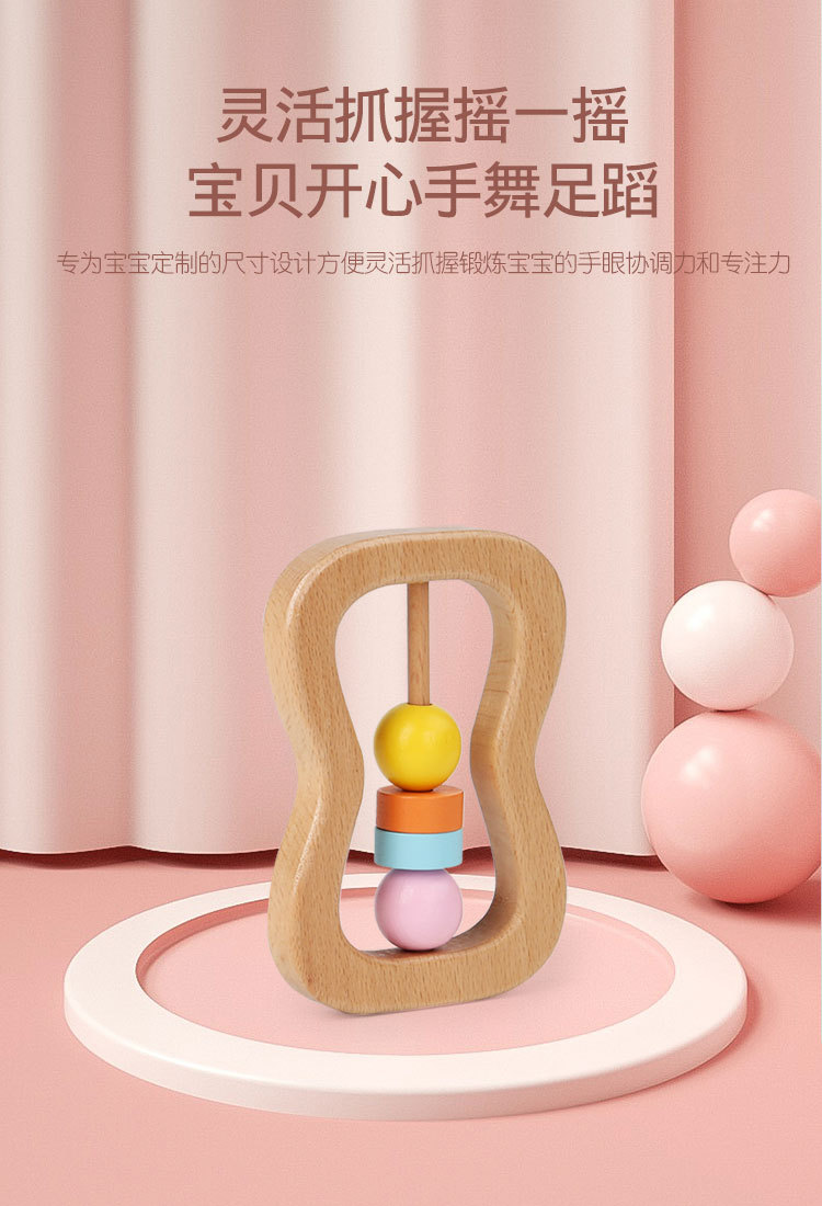 Chocalho De Bebê De Madeira , Conjunto De Chocalhos Coloridos Orgânicos ...