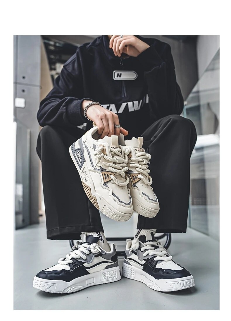 Tênis Masculino Feminino Skate Grife Sneaker + Cadarço Duplo ...