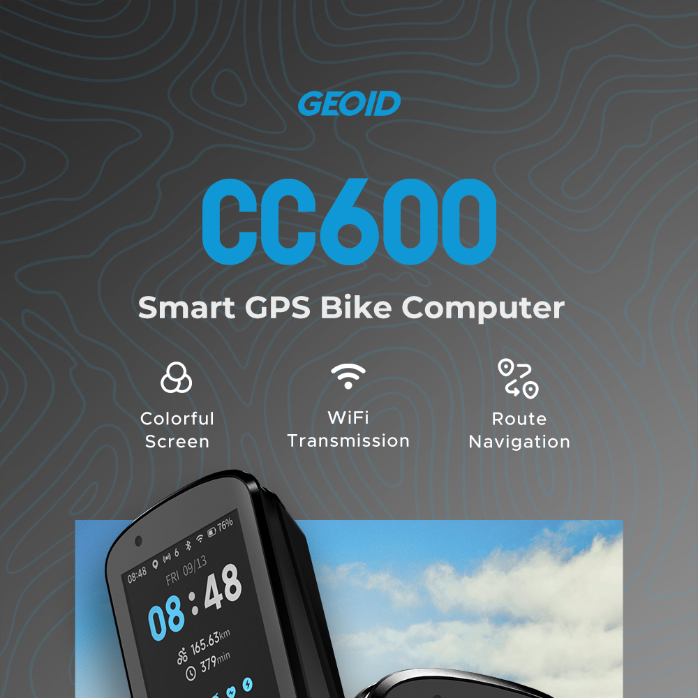 GEOID CC600 Velocímetro Bicicleta Sem Fio À Prova De Água IPX7 Recarregável display LCD De 2.4 ...