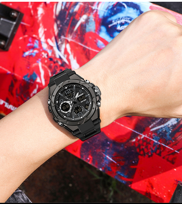 SANDA 6008 Relógio Militar De Natação À Prova D'água Homens Relógios ...