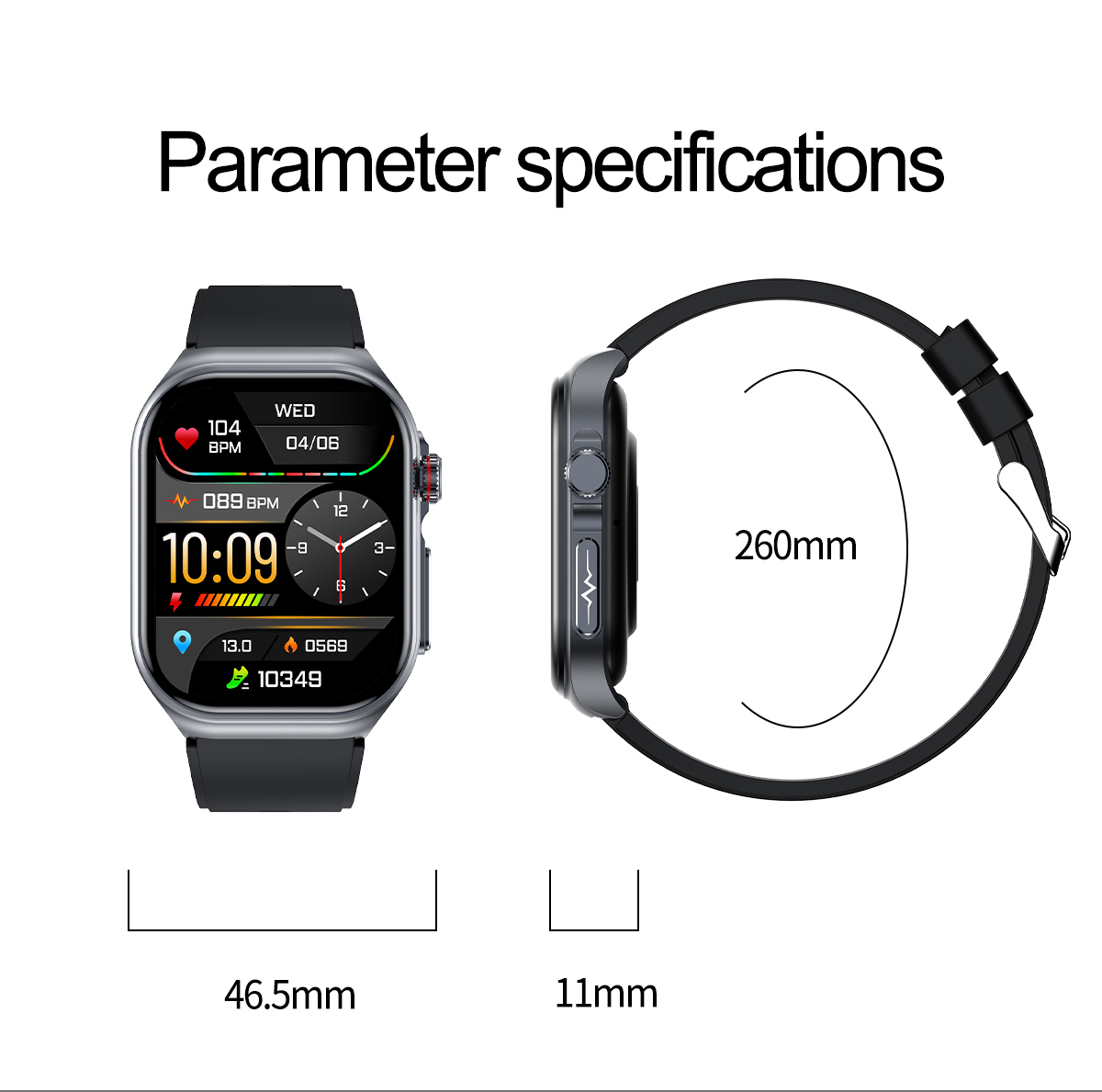 ECG + PPG Smartwatch AMOLED Bluetooth call Male NFC AI Diagnostic ...