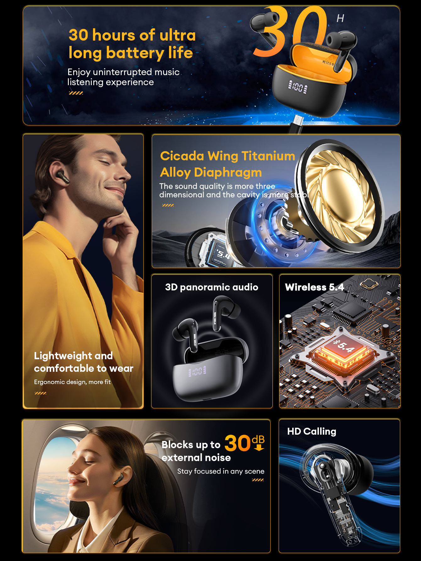 Transformers TF-T29 Fone De Ouvido Bluetooth Cancelamento inteligente ...