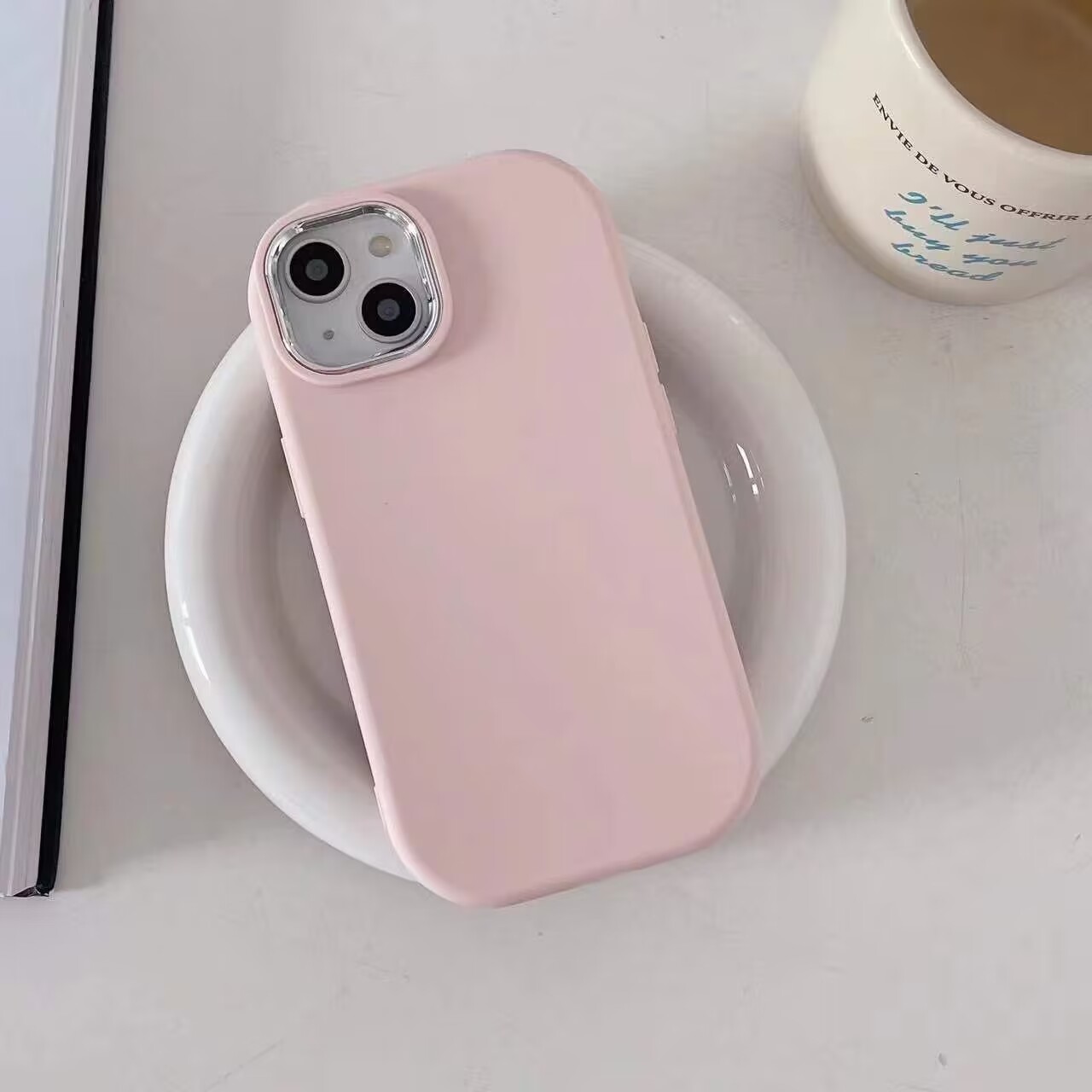 Moda Simples Cor Sólida Silicone Caso Macio Motorola MOTO G53 G54 G60S ...