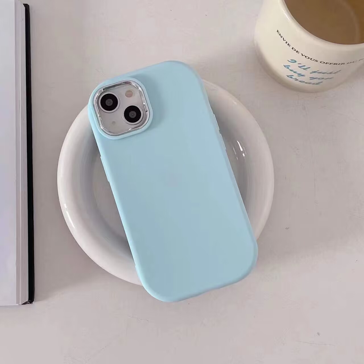 Moda Simples Cor Sólida Silicone Caso Macio Motorola MOTO G53 G54 G60S ...
