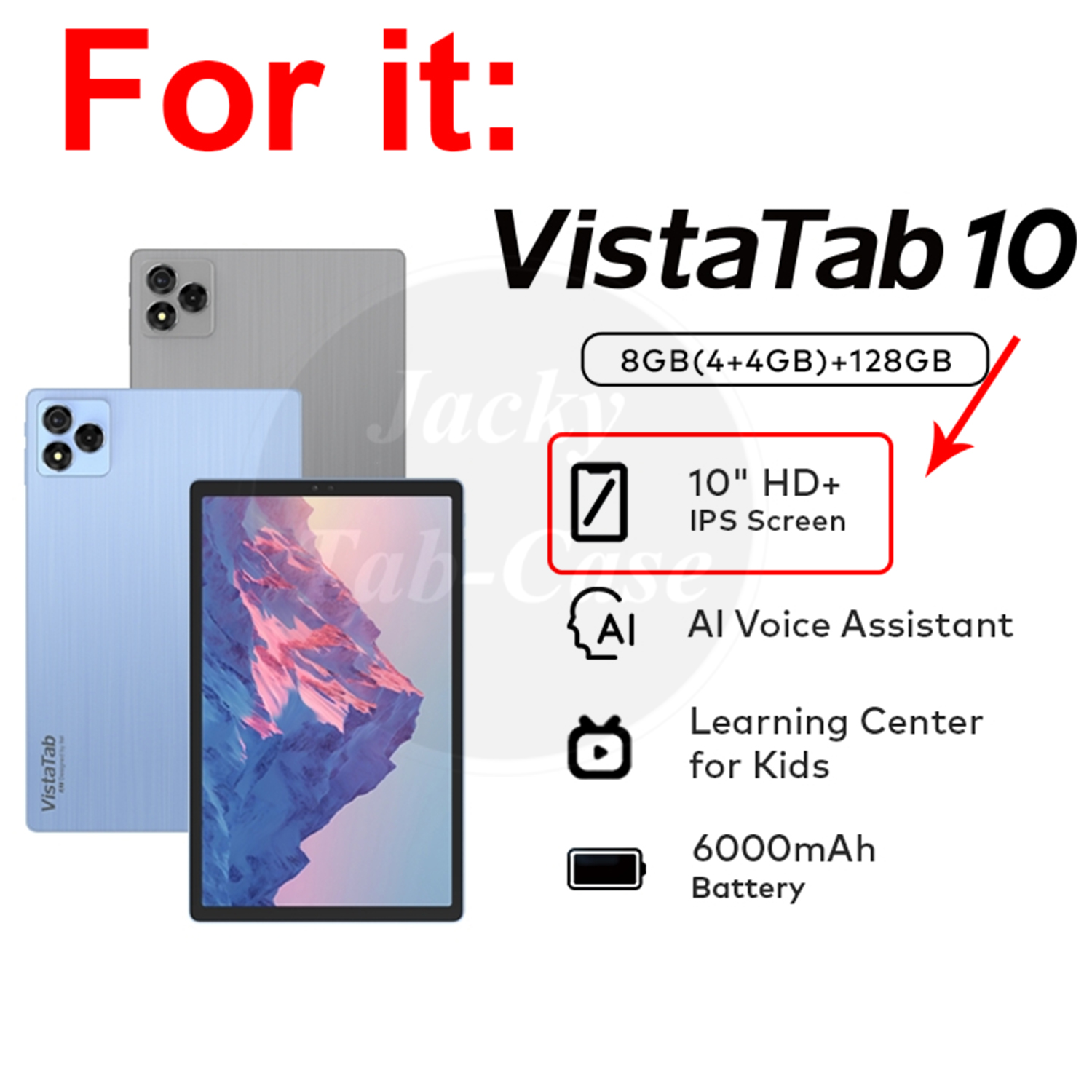 Para itel VistaTab 10 10.1" 2024 Tab P10004L Mais Fino Capa De Couro Do ...