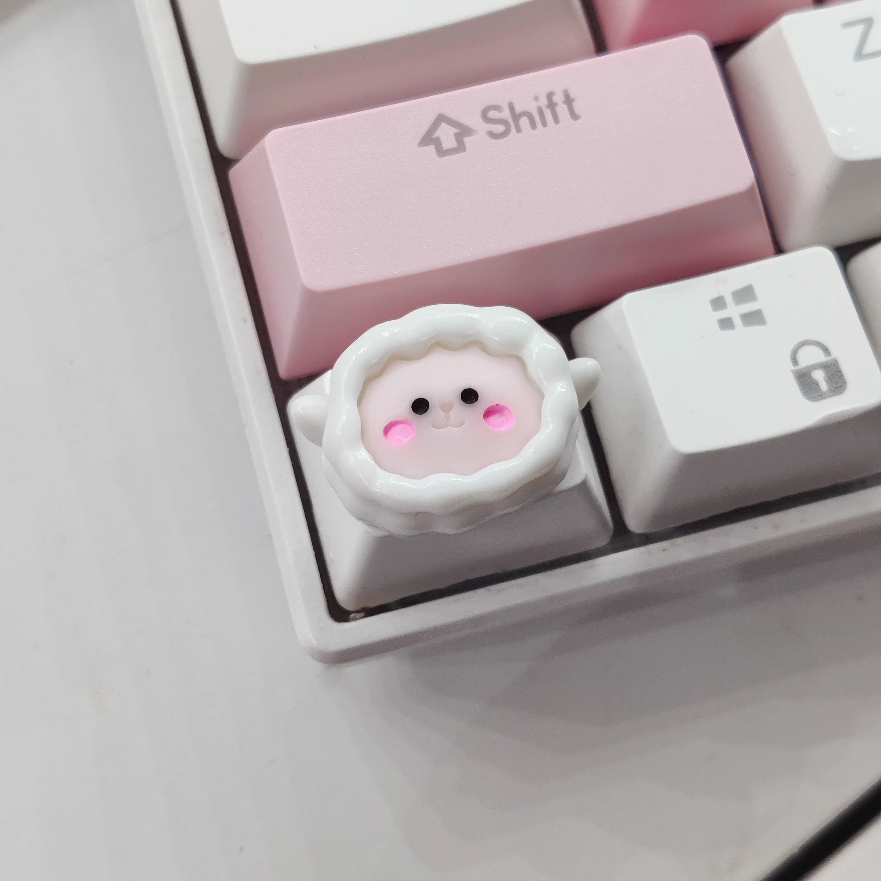 Ctrl Keycap 1.25U Personalized Keycap Customization Love Pink Bow Lamb ...