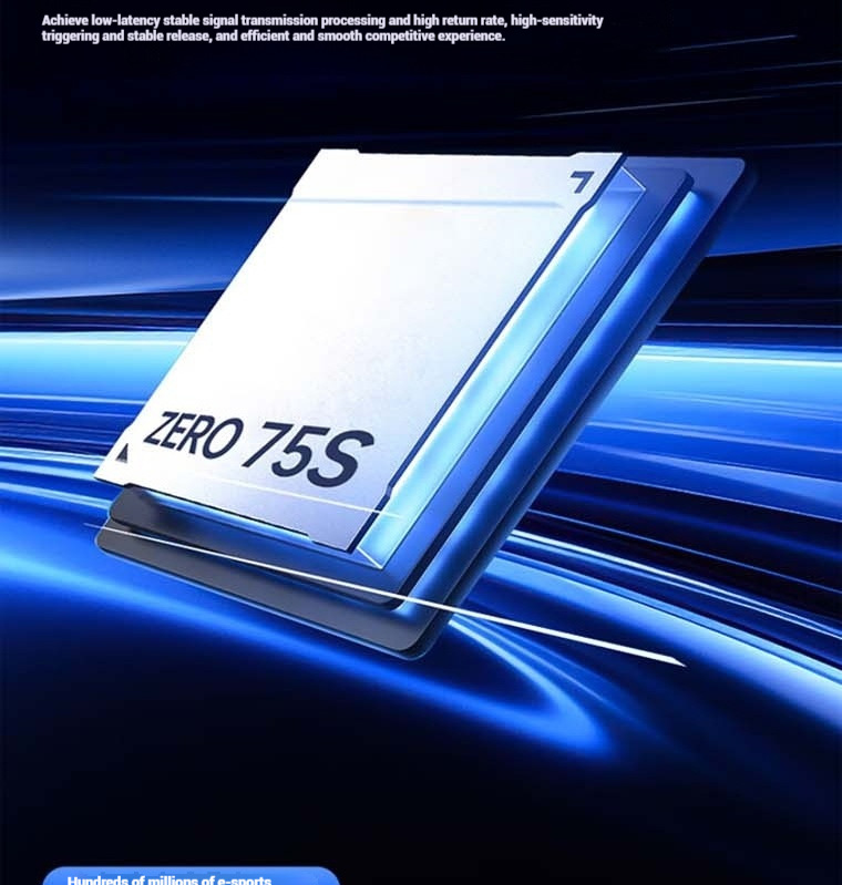 MCHOSE ZERO 75S e-sports Teclado De Eixo Magnético Conexão Com Fio Destemido Contrato RT ...