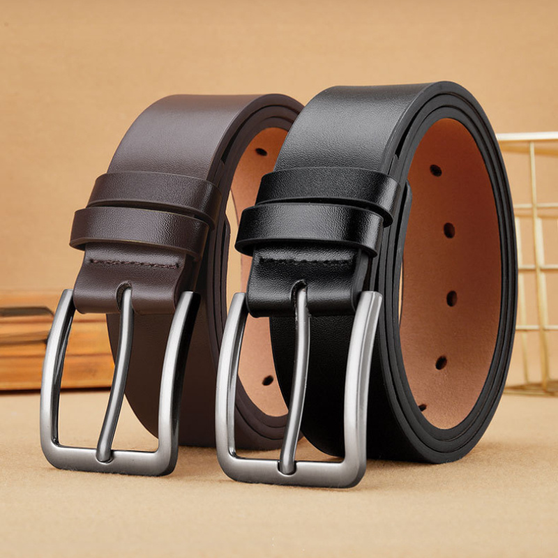Cinto De Couro Genuíno Masculino Feito À Mão E Elegante Com Fivela De ...