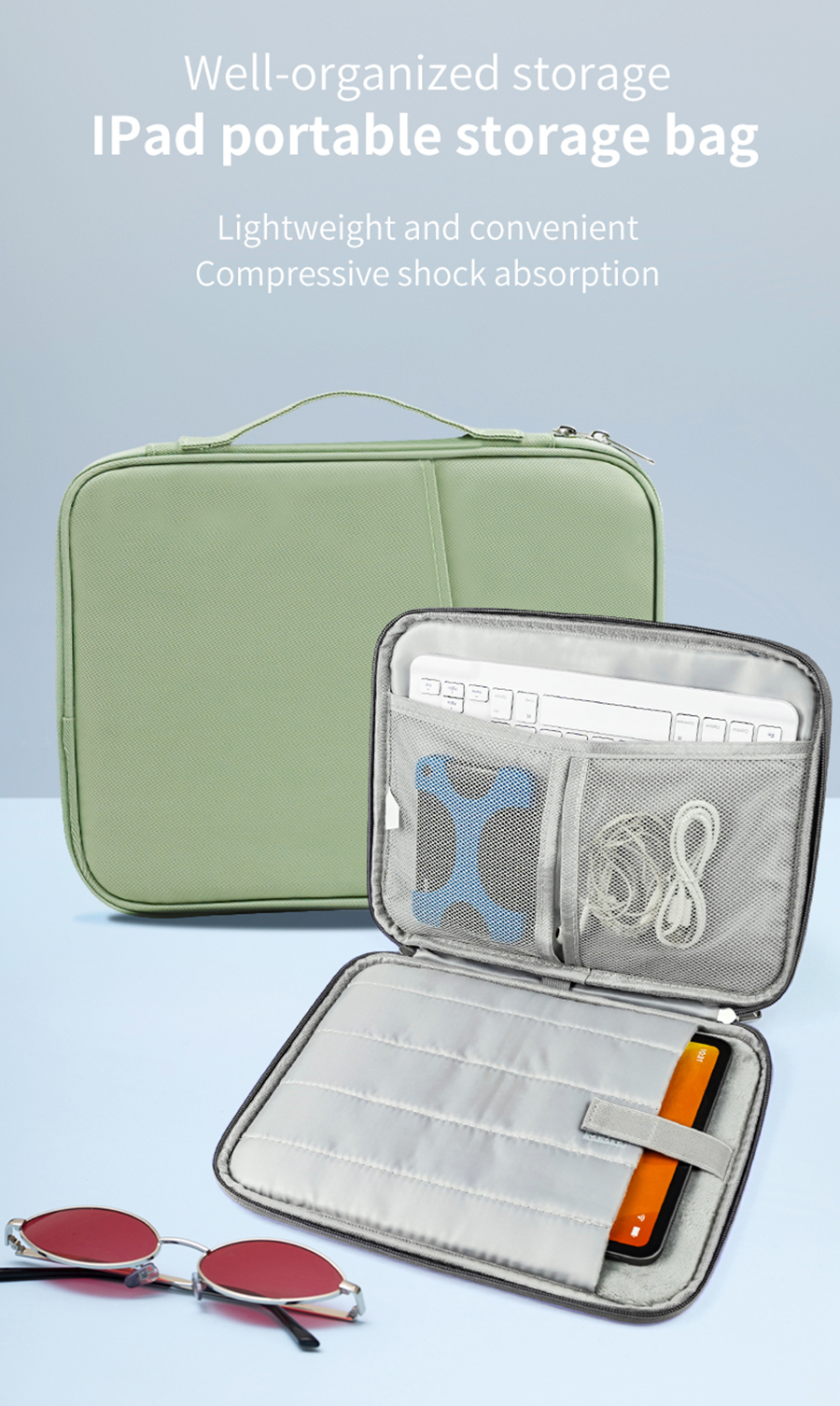 Estojo De Transporte Para Tablet De 9 A 11 Polegadas , Bolsa De Viagem ...