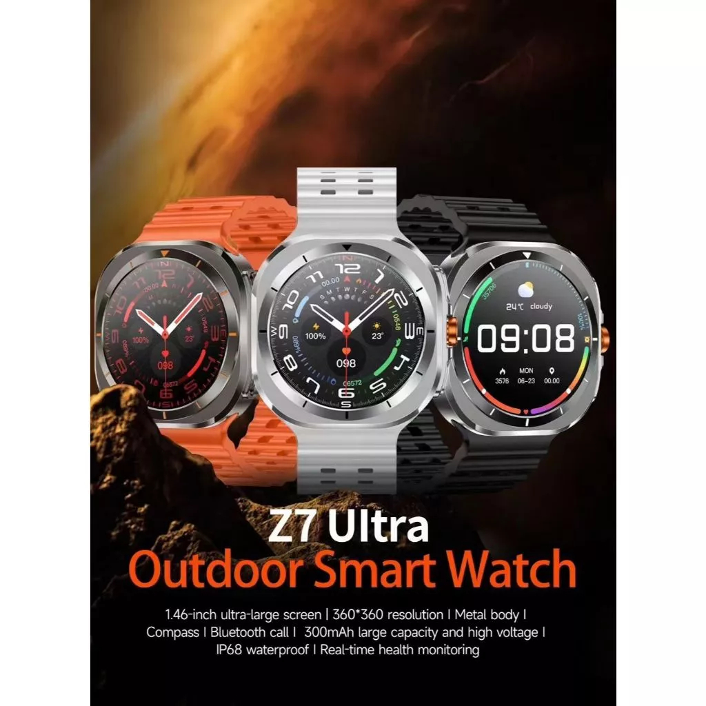 Z7 Ultra Relógio Inteligente Digital Bluetooth Bússola À Prova D'água Fitness Tracker Esporte ...