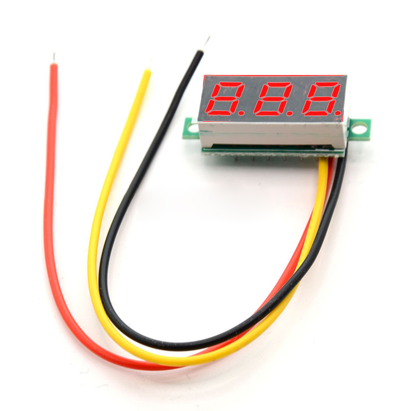 Voltímetro Digital com Tela LED de 0,28 polegadas, Testador de Tensão ...