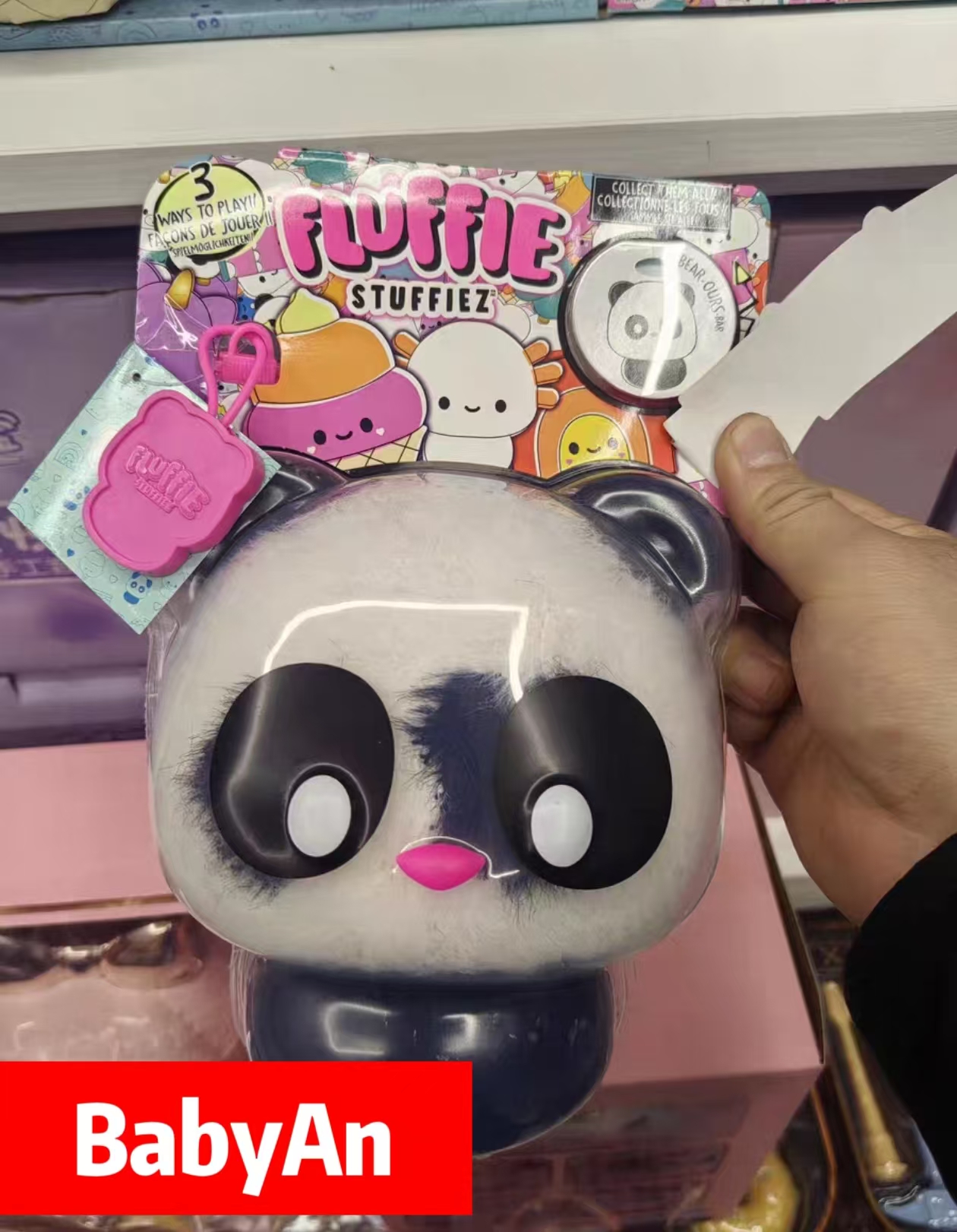 Fluffie Stuffiez Panda Pequeno Recurso Colecionável Pelúcia-Surpresa ...