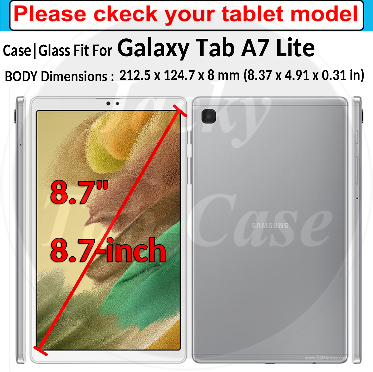 Para Samsung Galaxy Tab A7 Lite 8.7 polegadas SM-T225 SM-T220 T227 Capa, Moda Fofa Desenho ...