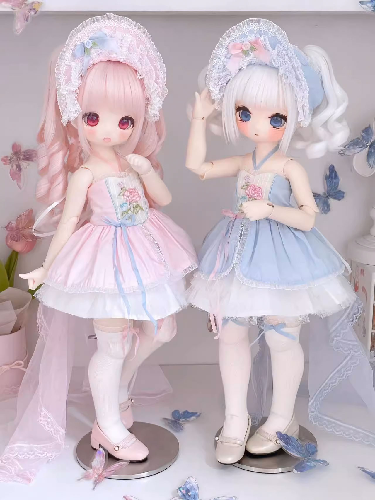 1/4 bjd roupas de bebê 4 pontos bjd roupas de bebê bjd mdd roupas de bebê urso menina saia rosa ...