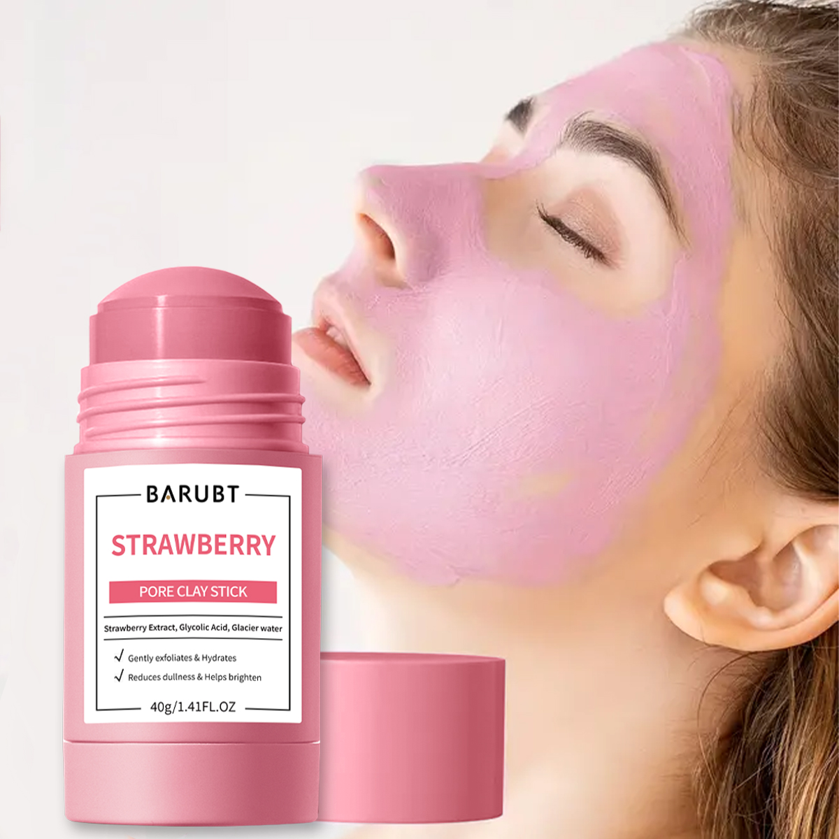 BARUBT 40g Morango Aplicando Filme De Lama Para Flutuar Cravos Fechar A ...