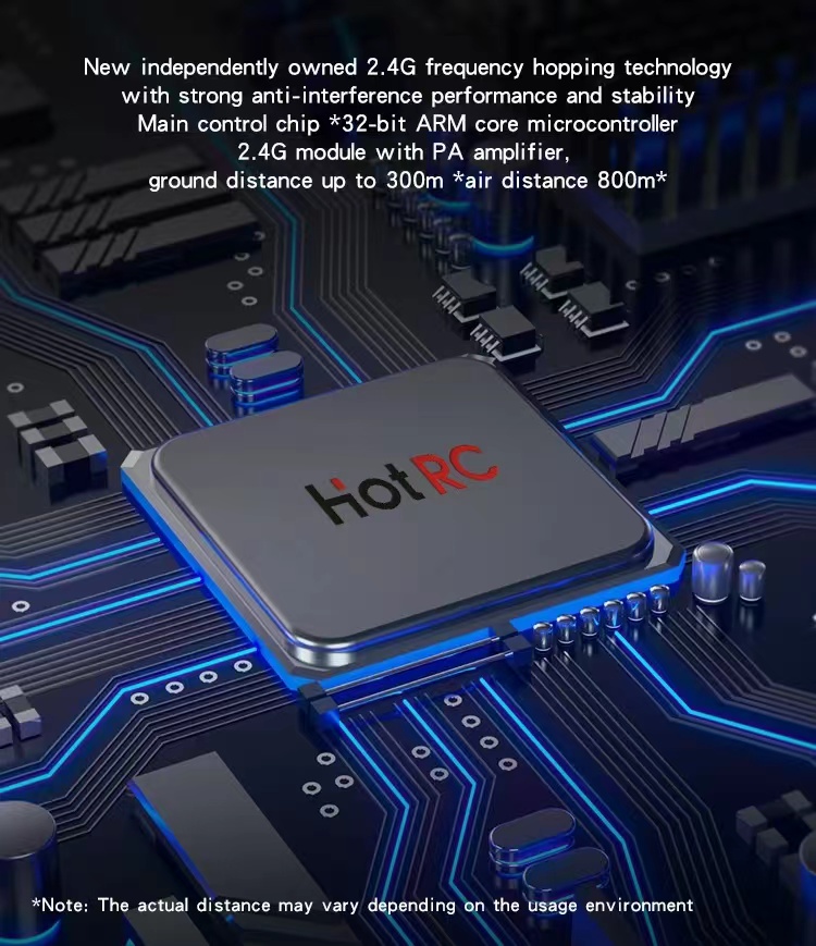 HOTRC DS600 6CH 6 Canais 2.4G Tela LCD Sistema De Rádio Transmissor ...