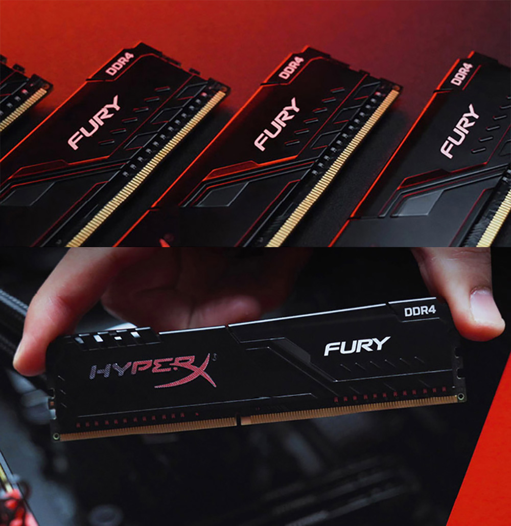 Kingston HyperX FURY DDR3 DDR4 8GB 16GB 1600MHZ 2400MHZ 2666MHz Memória RAM 288Pinos Jogos De ...