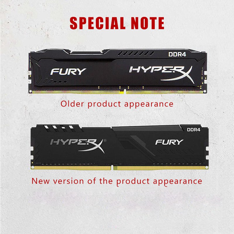 Kingston HyperX FURY DDR4 16GB 8GB 4GB 3200MHz 2666MHz 2400MHz 2133M PC4 Memória RAM Desktop ...