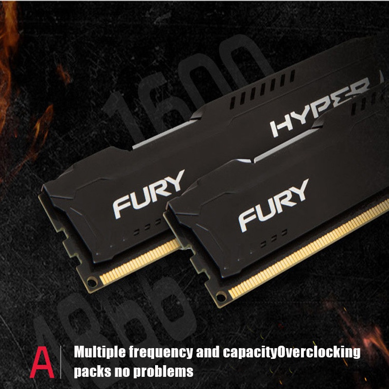 Kingston HyperX FURY DDR4 8GB 16GB 2400MHZ 2666MHz 3200MHz Memória RAM DIMM Para Jogos 288 Pinos ...