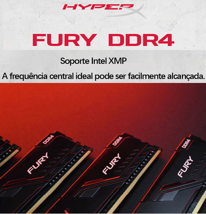Kingston HyperX FURY DDR4 8GB 16GB 2133Mhz 2400MHz 2666MHz 3200MHz Memória RAM DIMM De Mesa Para ...
