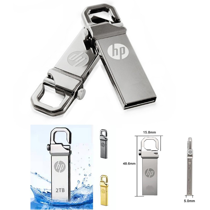 Pen Drive HP 2TB 3.0USB Metal Portátil À Prova De Choque E D'água De ...