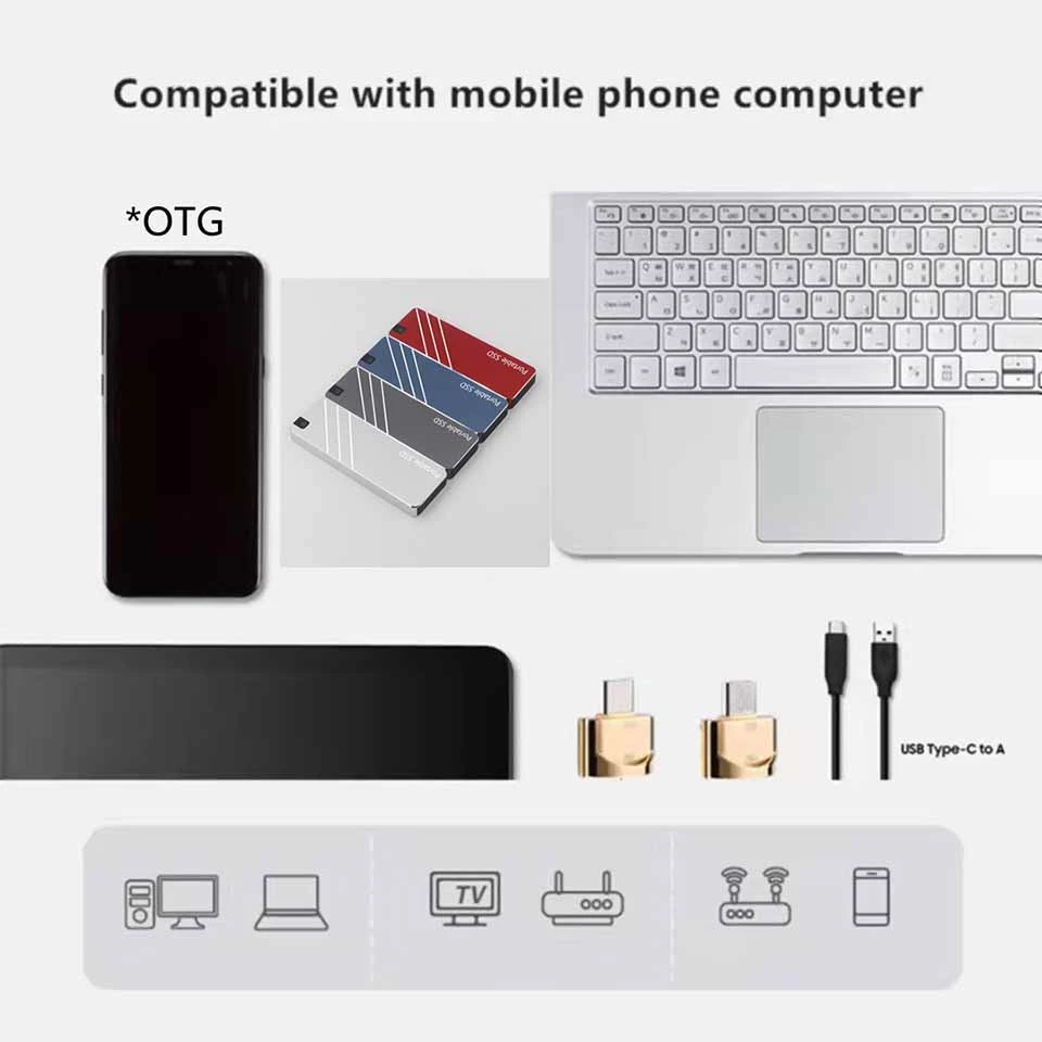 SAMSUNG Original SSD Disco Rígido Externo 128TB Grande Capacidade ...