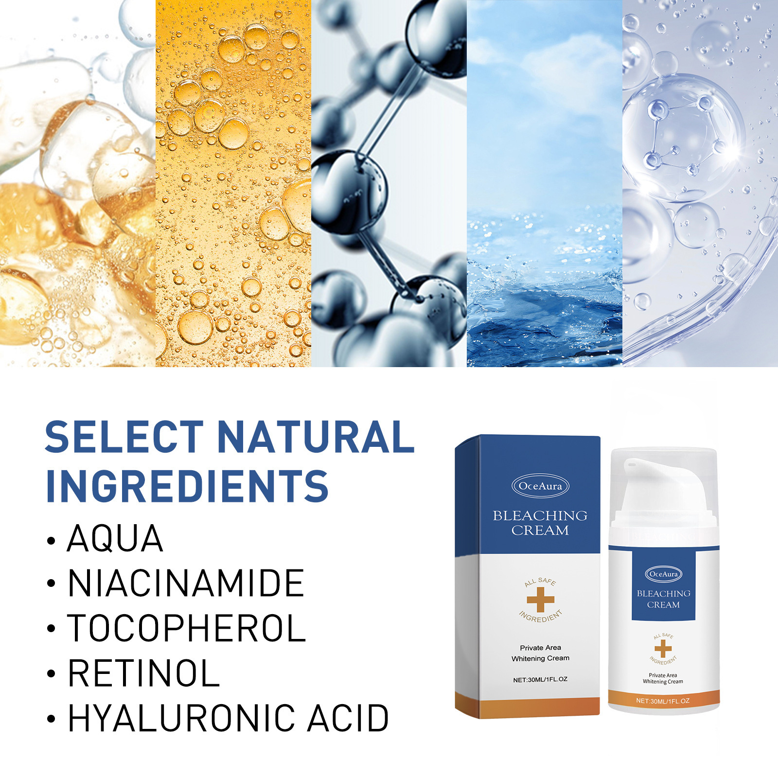 OceAura 30ml Pinkishness Whitening Essence Brightening Body Serum Manchas Escuras.iluminador ...