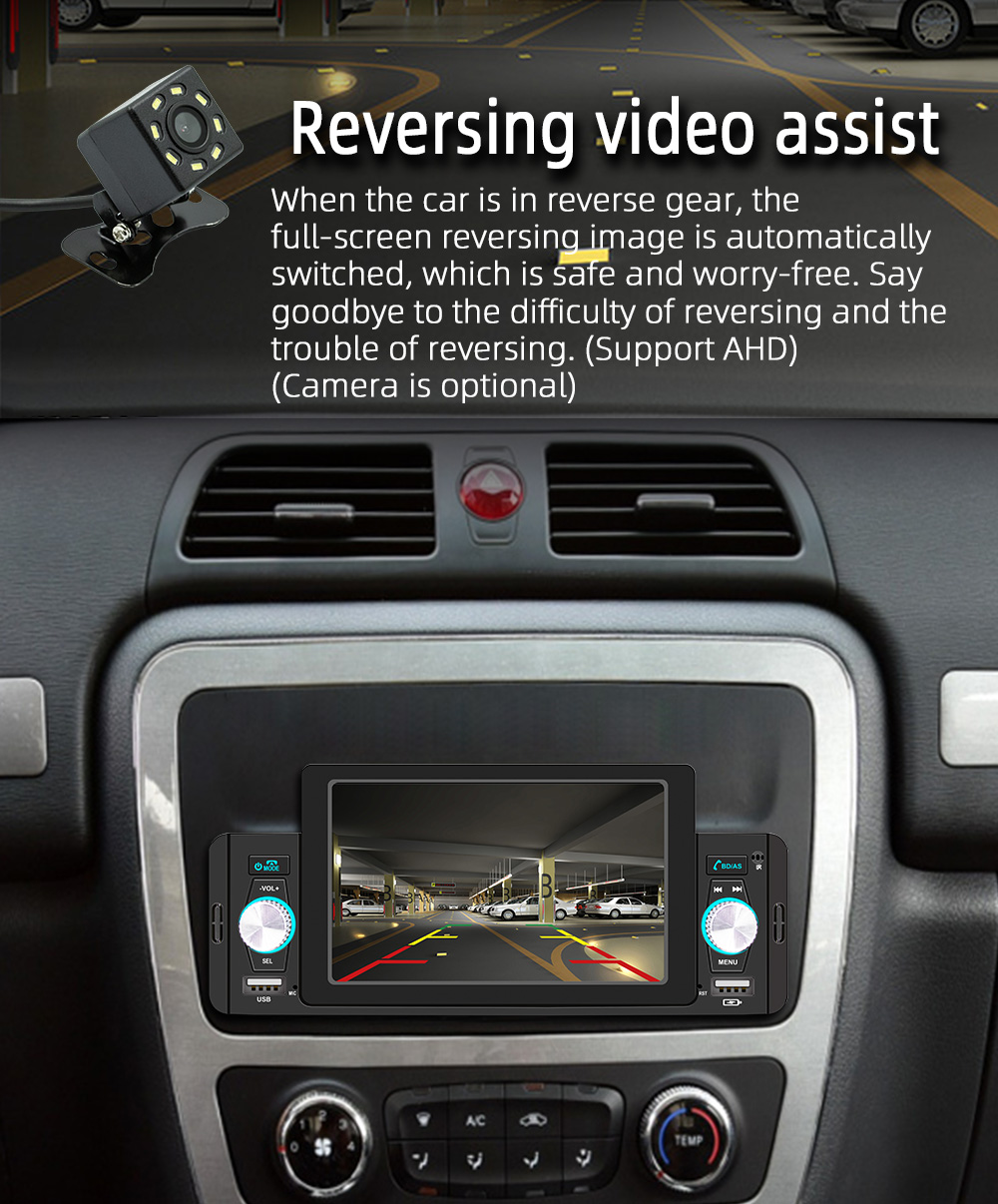 (Envio De São Paulo) ESSGOO 1 Din HD Touch Screen Rádio Para Carro 5 Polegadas Mirror Link ...