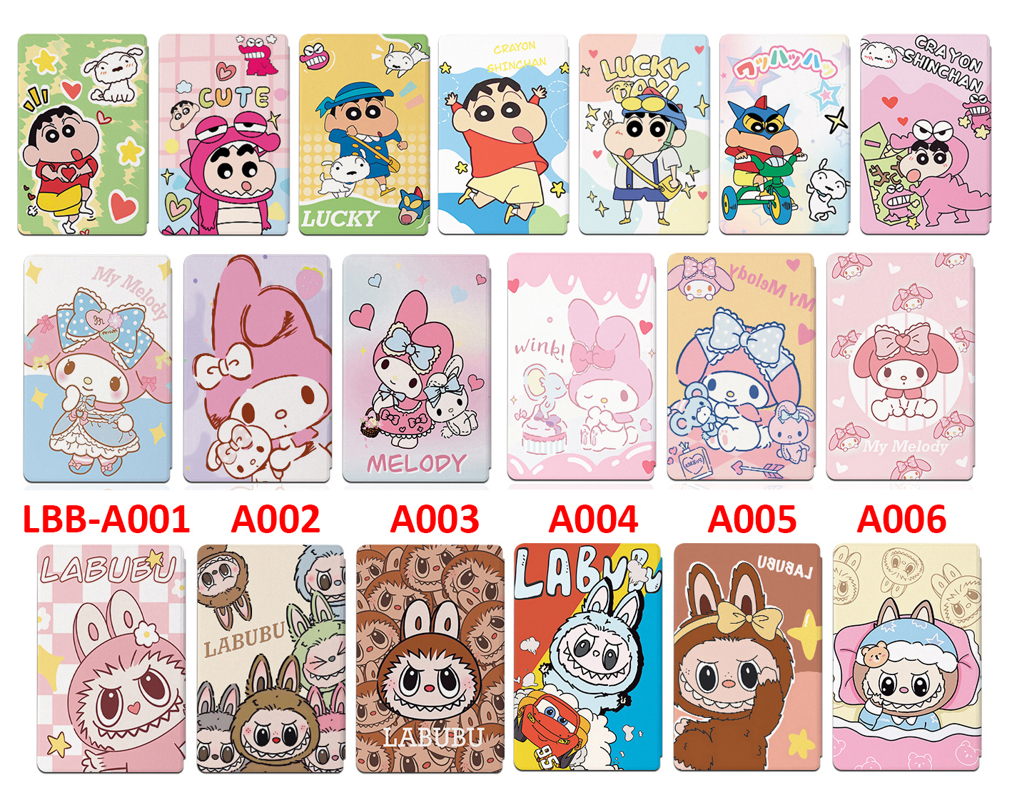 Para iPad mini 1/2/3/4/5/6/7 8.3" 7.9" Moda LABUBU Capa De Couro Flip ...