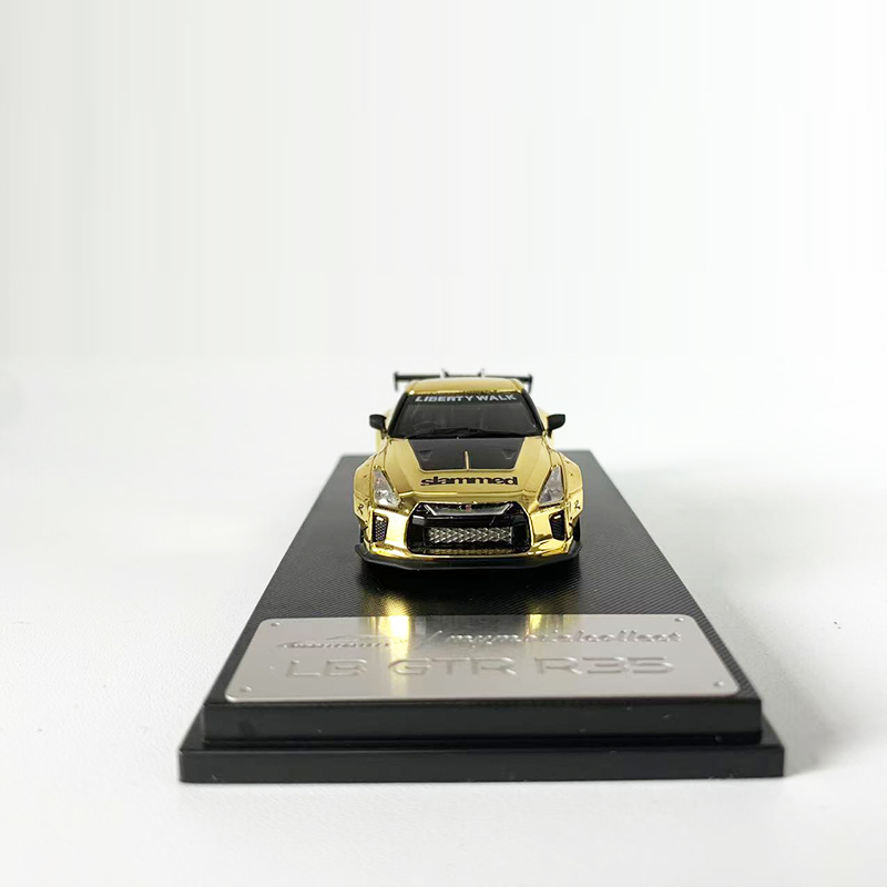 MC 1 : 64 Modelo De Carro Nissan GTR R35 LB Veículo Fundido Em Liga De ...