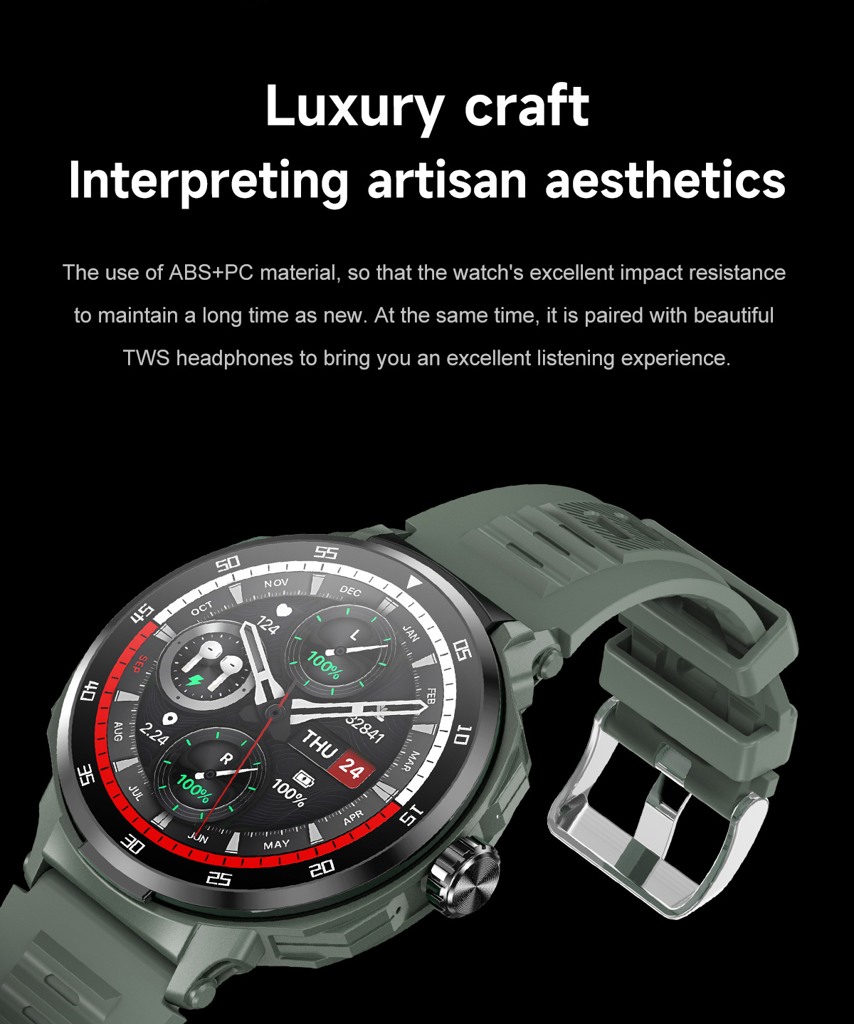 Novo Relógio Inteligente TWS 2-Em-1 Fone De Ouvido Bluetooth Falar Freqüência Cardíaca Pressão ...