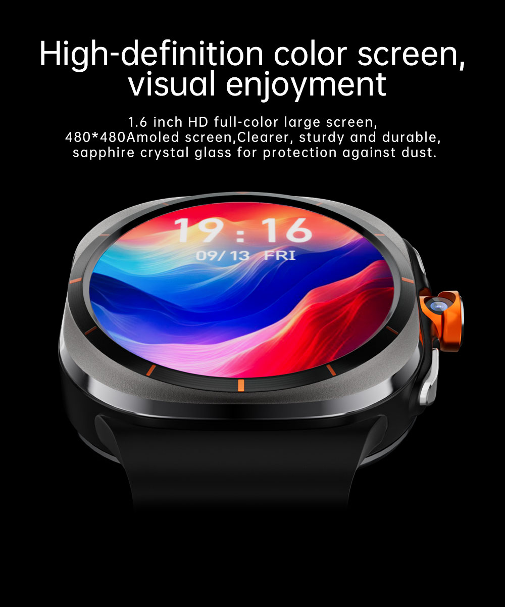 BW Relógio 7 Ultra Android Smartwatch Inteligente 4G Cartão SIM 1.580 ...