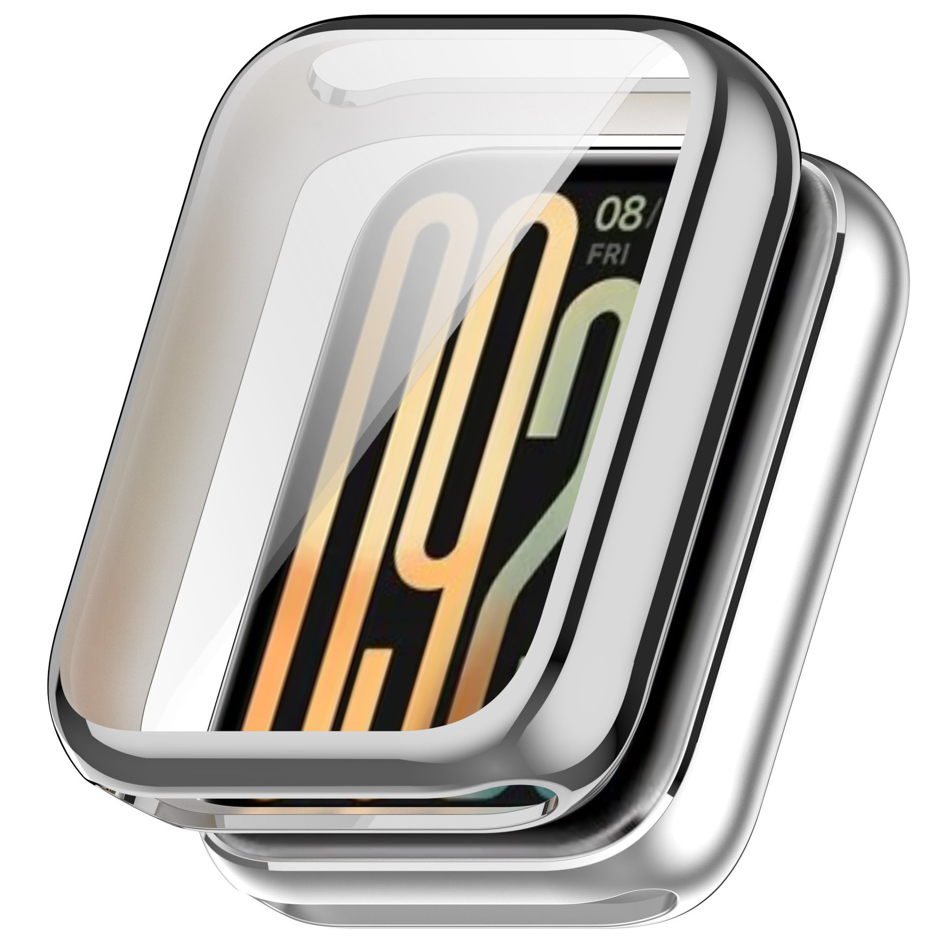 Xiaomi Mi Band 9 8 7 Pro Caso Anti Risco Queda Galvanoplastia Tpu
