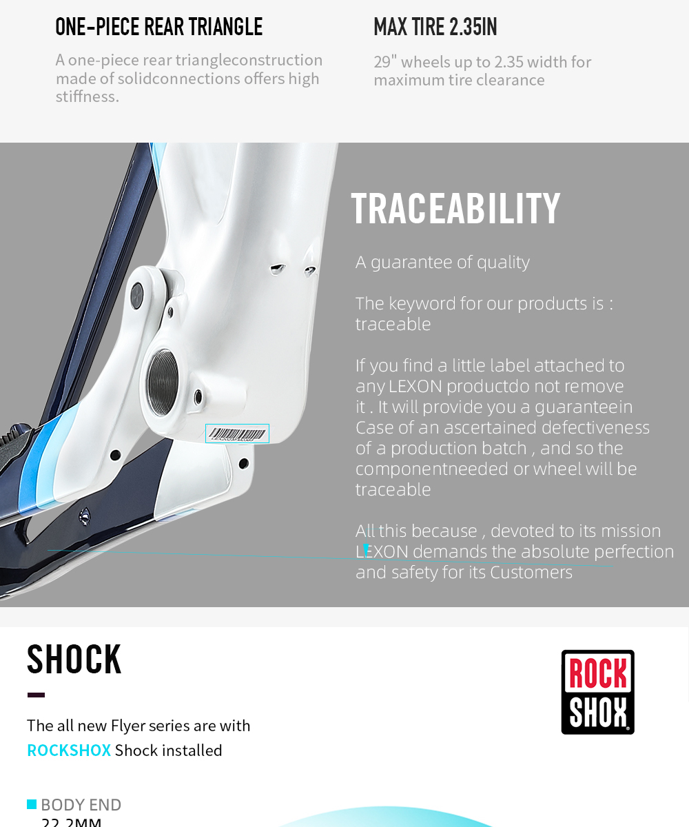 Lexon carbono mtb quadros suspensão completa 29er 15.5/17.5/19/21 ...