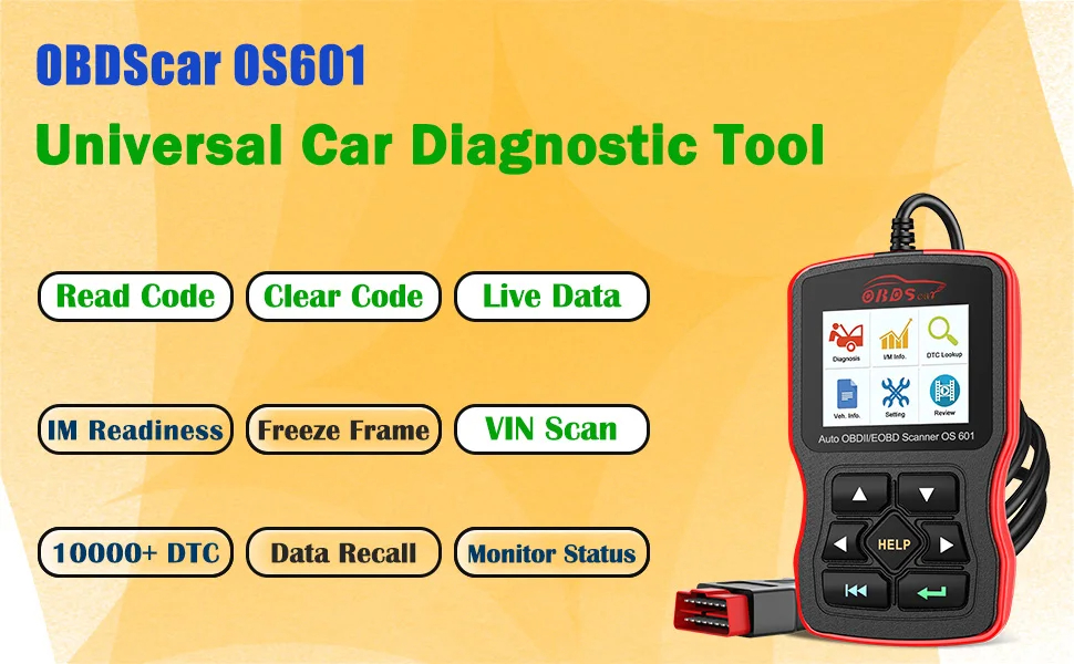 OBDScar OS601 OBD2 Scanner Universal Leitor De Código De Falha Do Motor ...