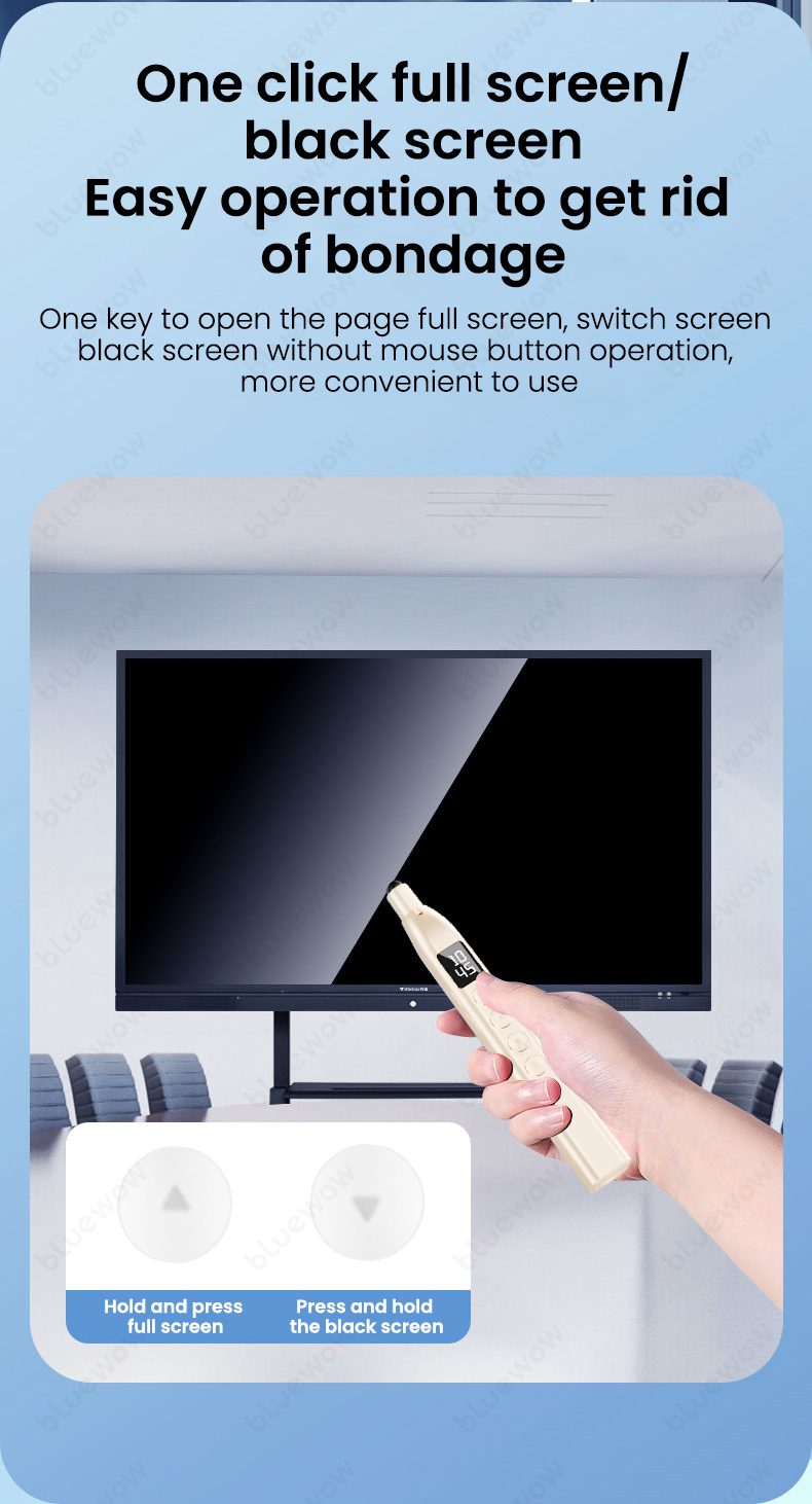 BlueWow Apresentador Sem Fio Ponteiro Telescópico A Laser PPT Slides Documentos De Palavra ...