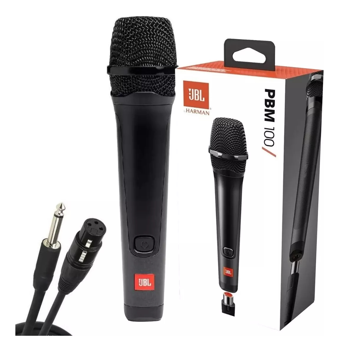 Microfone De Som Dinâmico Em Forma De Coração Jbl Pmb100 Com Cabo Preto ...