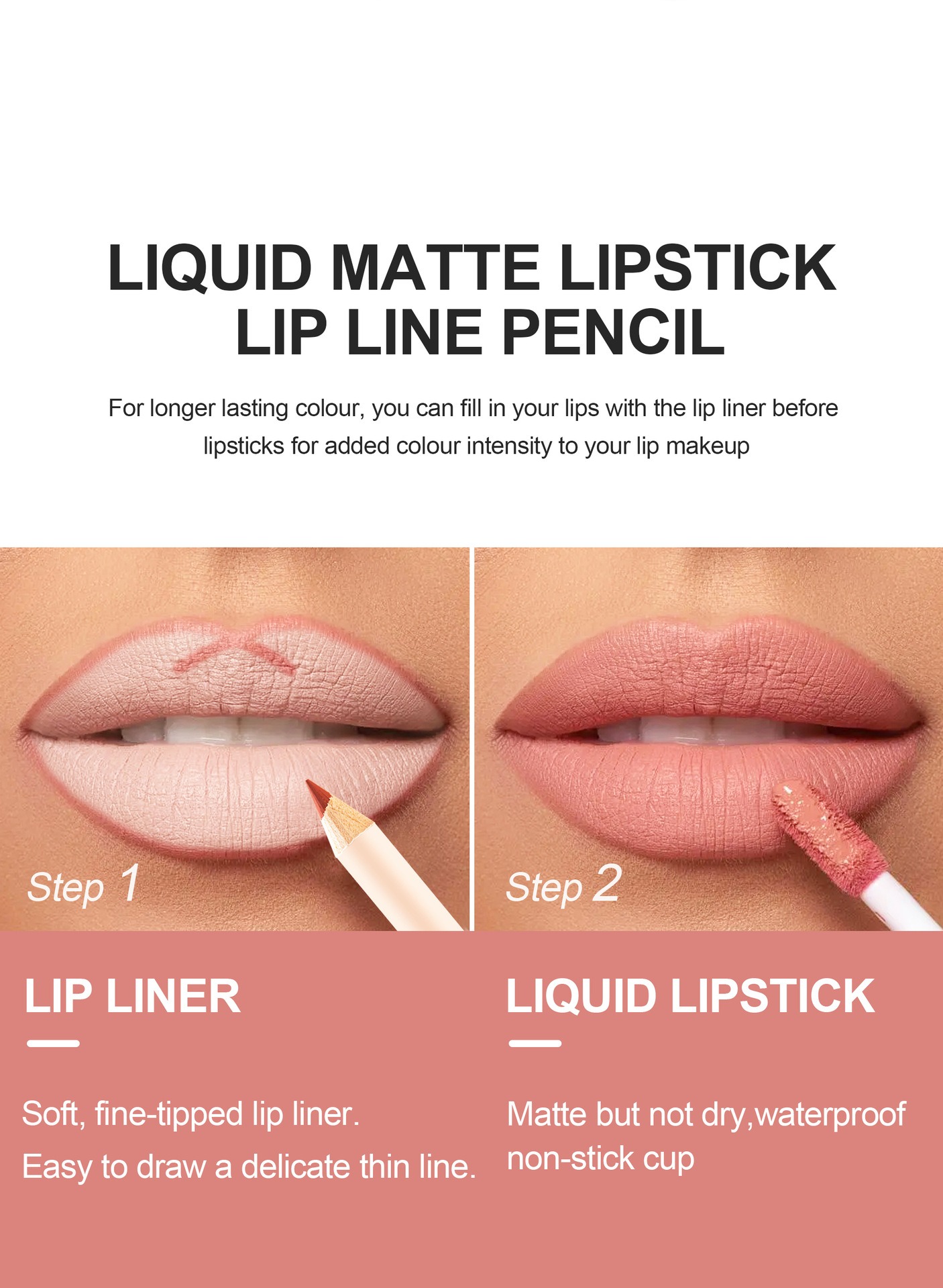 Forro labial fosco +Lip Gloss Set 12 Cores Batom sem cola Copo sem ...