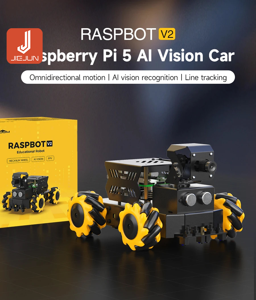 Raspberry PI 5 AI Vision Carro McNamum Wheel ROS Robô WIFI ...