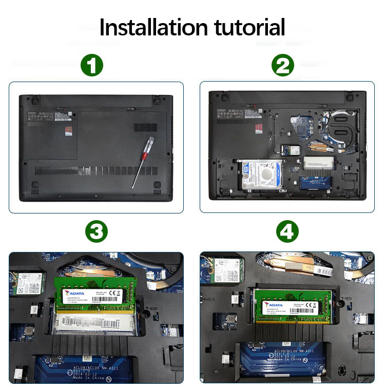 Crucial DDR4 RAM Portátil 8GB 4GB 16GB DDR4 2133MHZ 2400mHZ 2666MHz 3200Mhz 1.2v 260PIN Notebook ...