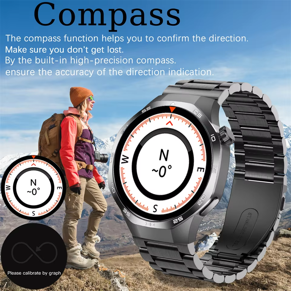 2025 Novo Relógio GT5 MAX Smartwatch Inteligente Masculino NFC Chamada ...