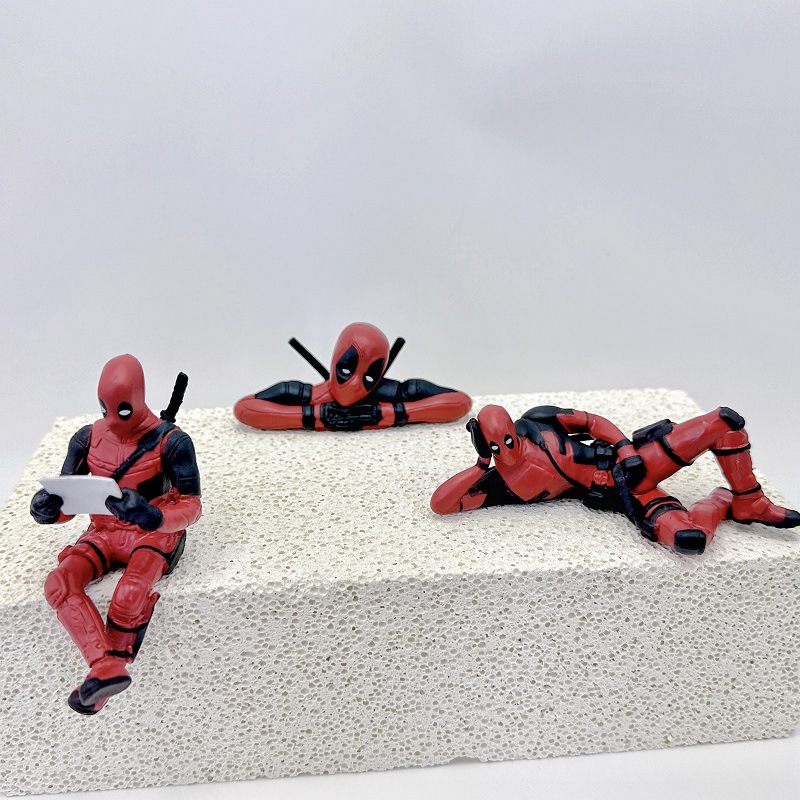 Vingadores Deadpool modelo ornamentos postura sentada deitado postura ...