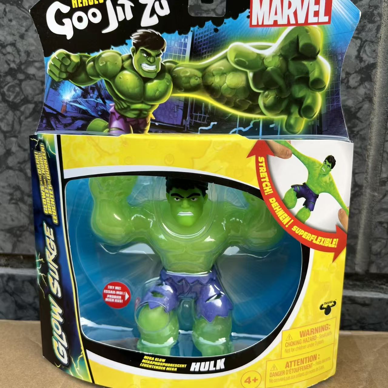 Heroes of Goo Jit Zu Glow Surge , Mega Hulk , Super Stretchy Filled ...