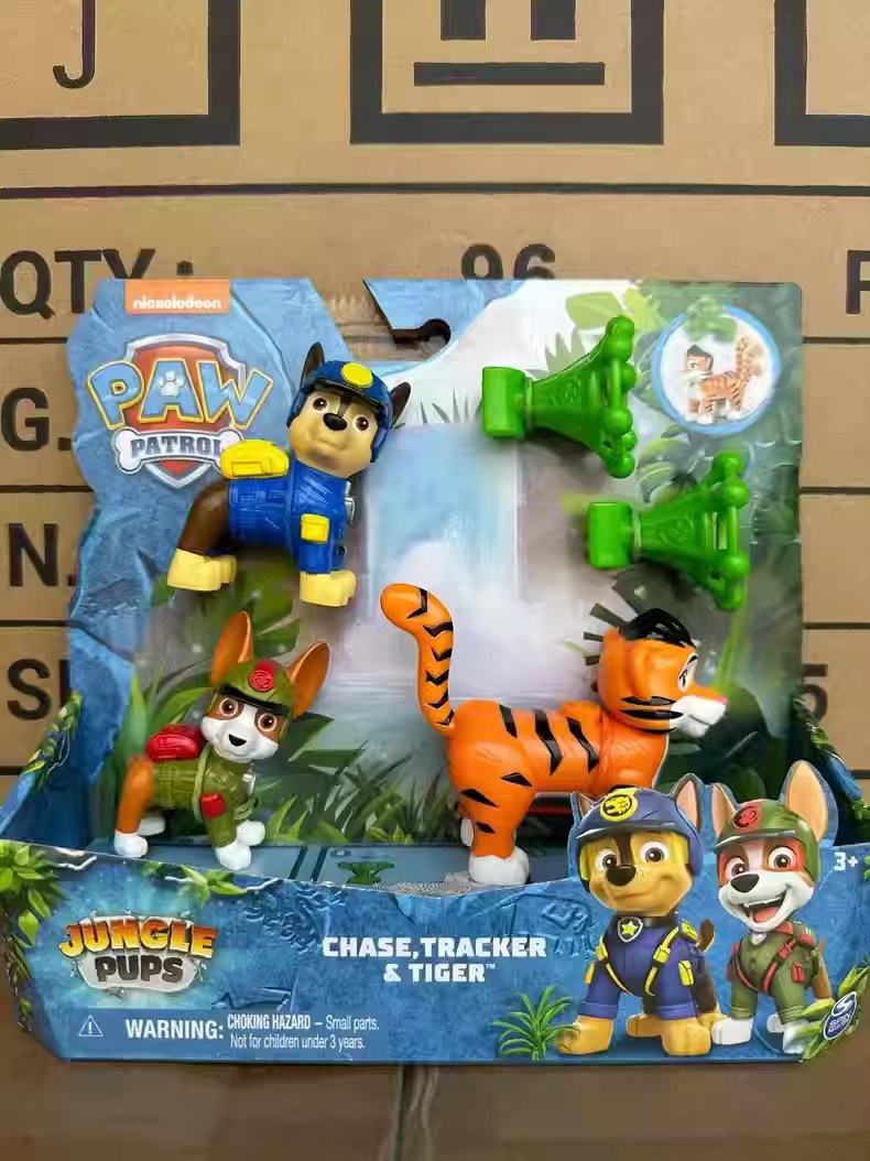 Paw Patrol : Jungle Pups Chase , Tracker E Tiger Figuras De Ação Com ...