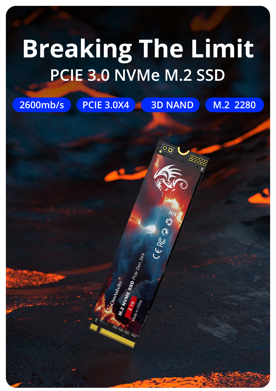 Original NVME M.2 PCIe 3.0 SSD 128GB 256GB 512GB Gen3 * 4 unidade de ...